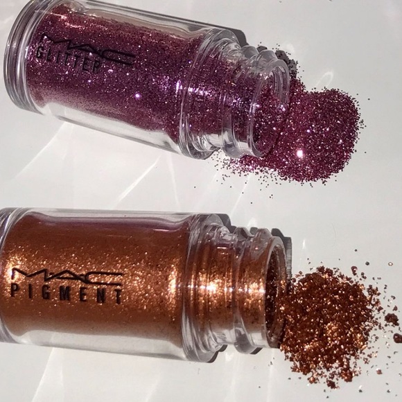 MAC Cosmetics | Makeup | Mac Copper Pigment Pink Glitter Set Nwt | Poshmark